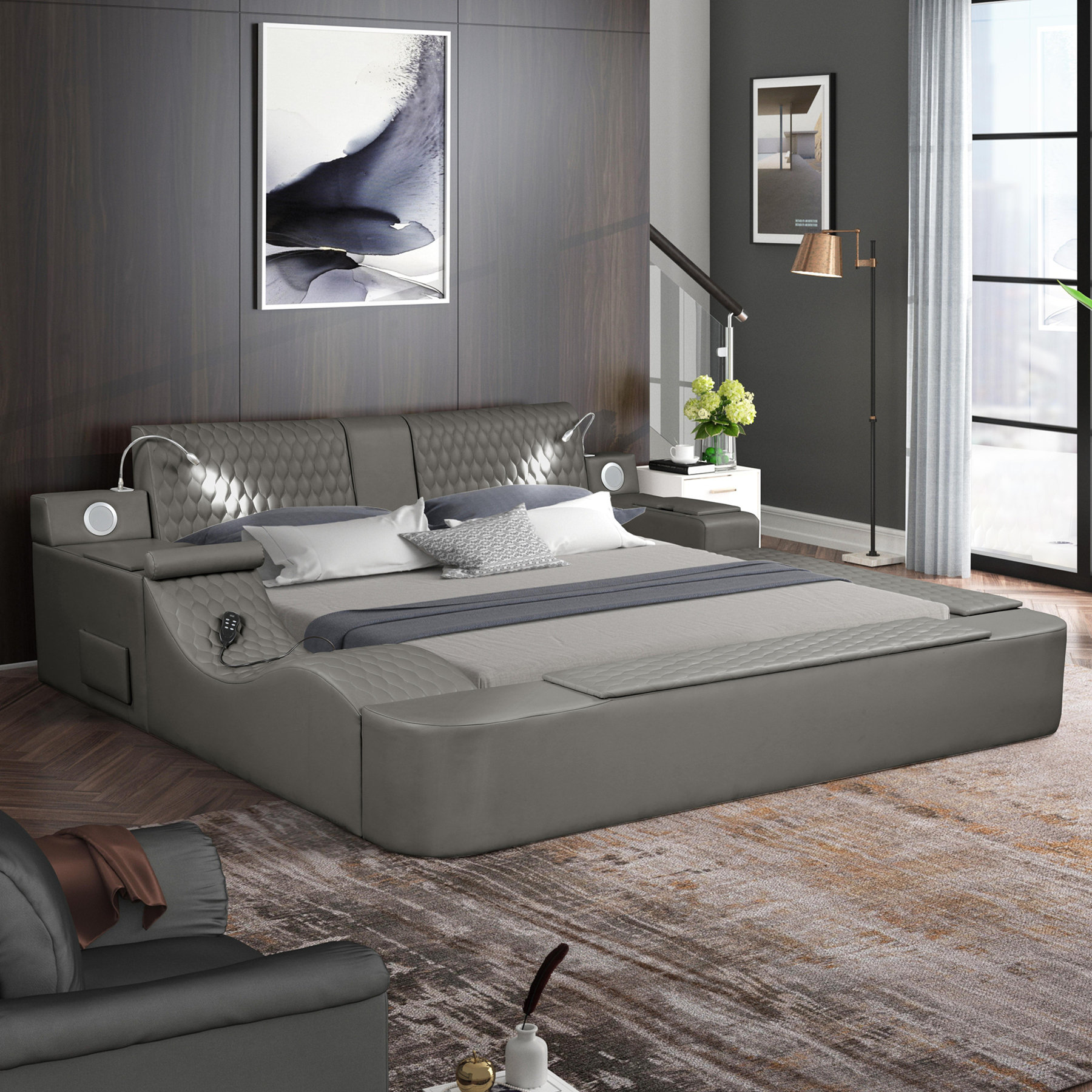 Everly Quinn Smart Multifunctional Bed Made with Wood | Wayfair