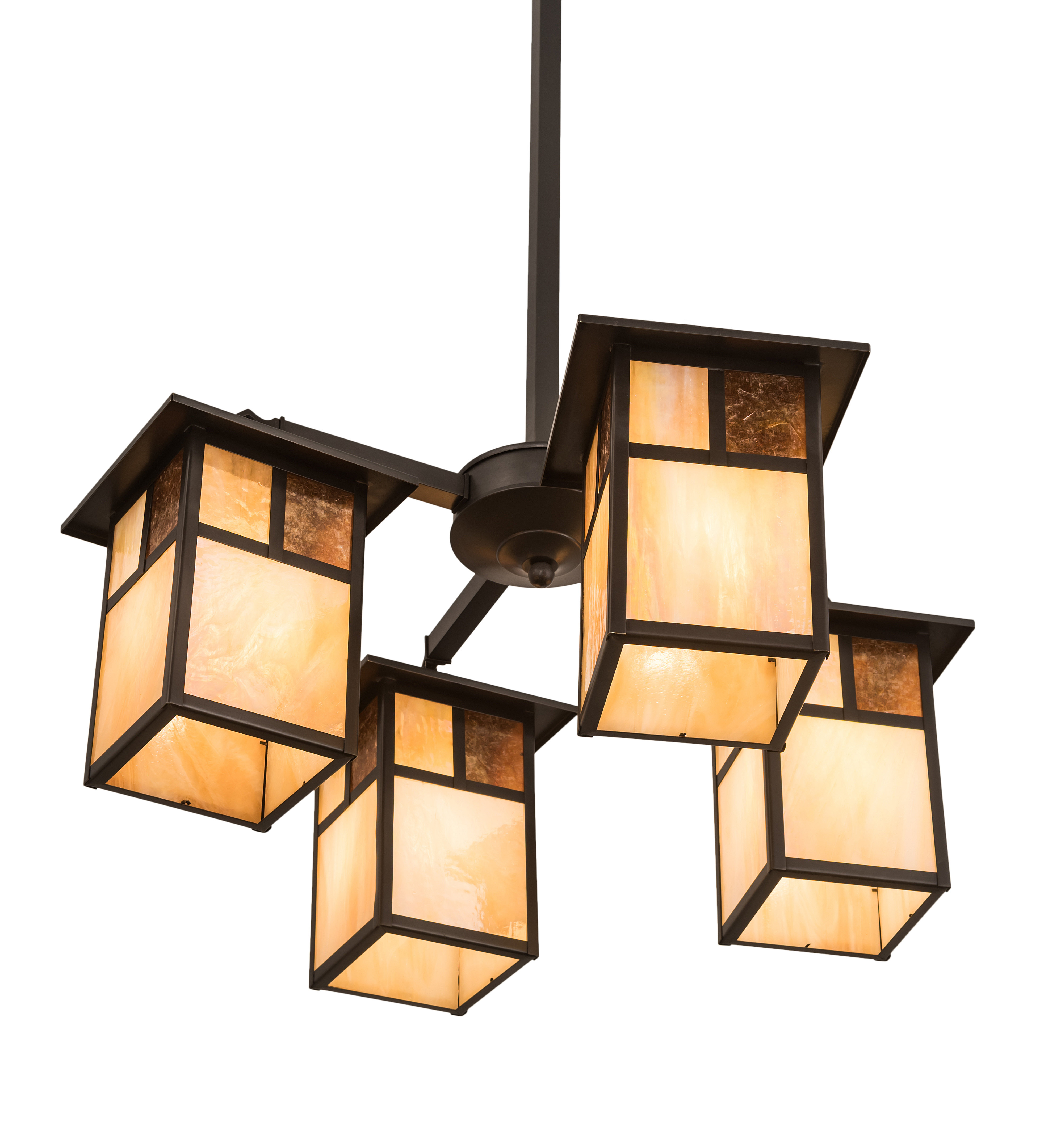 Loon Peak® Doel 4 - Light Shaded Geometric Chandelier | Wayfair
