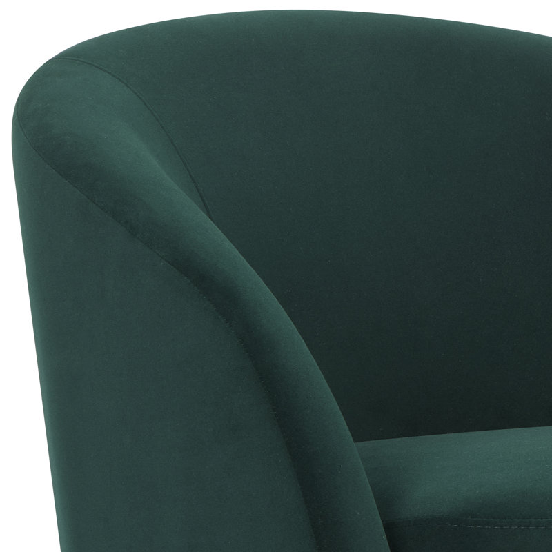 Wade Logan® Blaykleigh Velvet Swivel Barrel Chair & Reviews | Wayfair