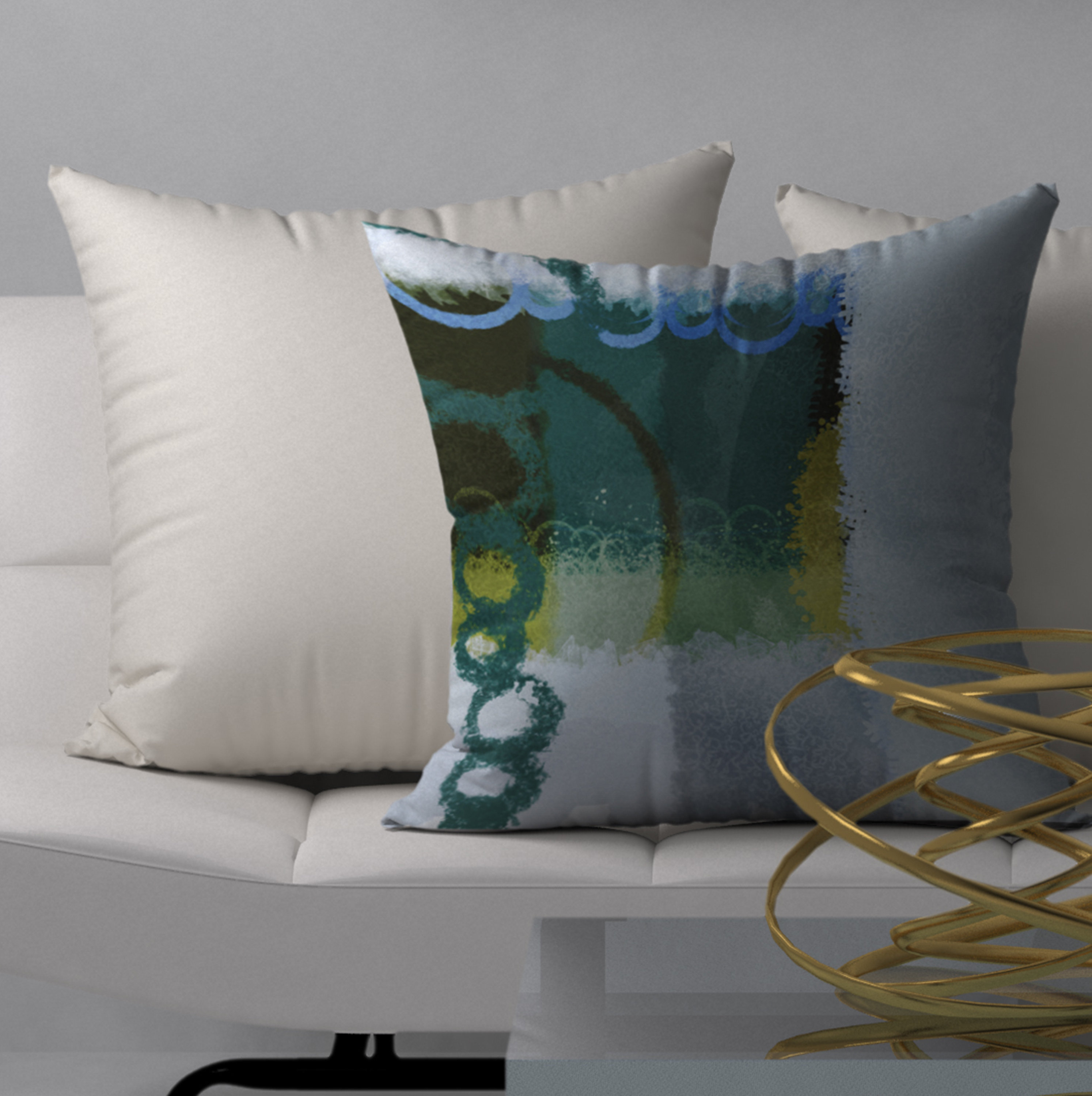 LeRoi Products Slick Singular Square Pillow Cover & Insert | Wayfair