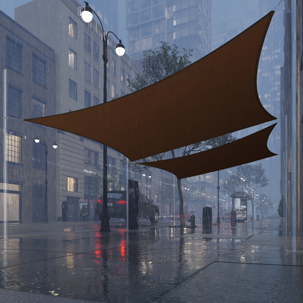 Royal Shade Waterproof 7' x 12' Rectangle Shade Sail With Hardware Kit ...