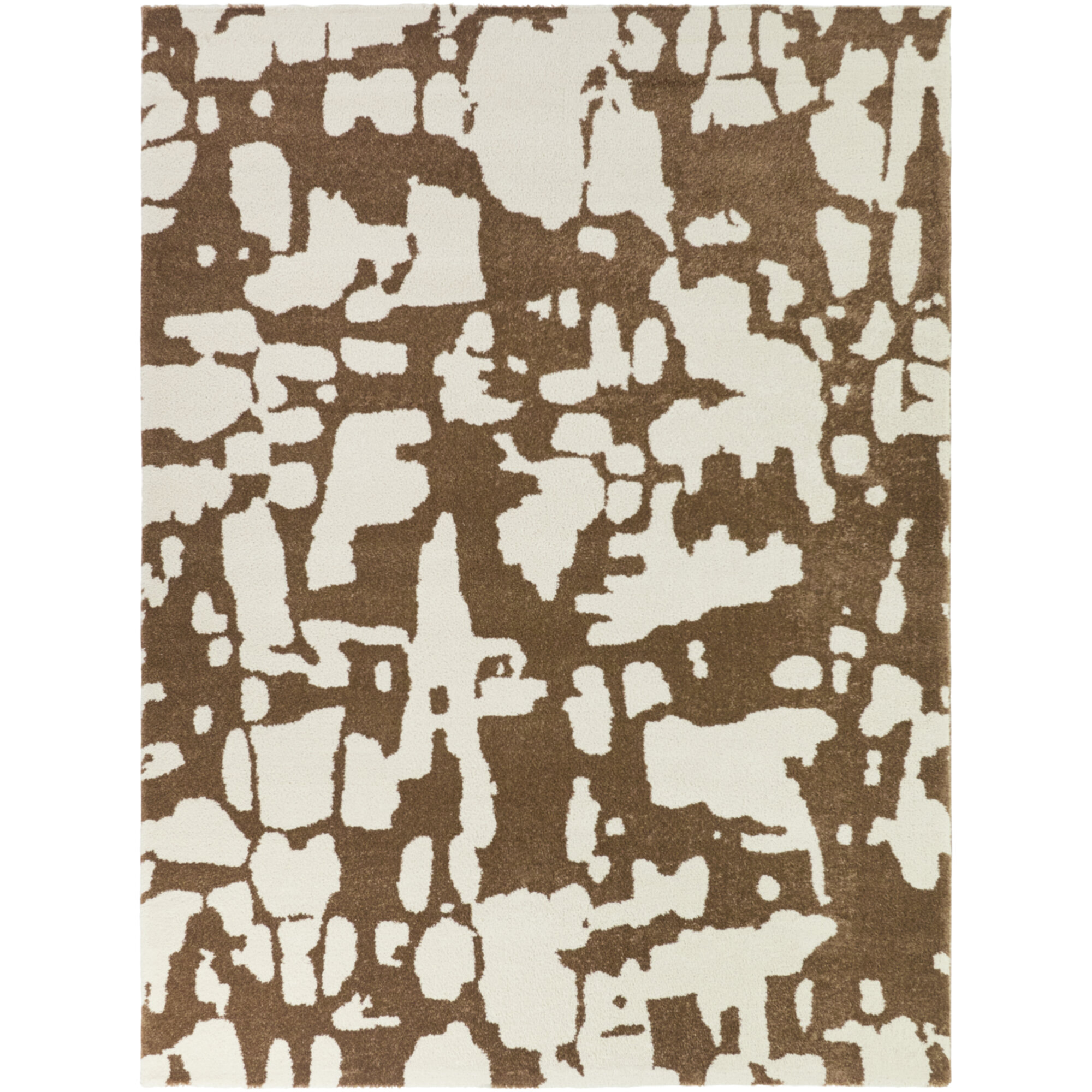 Wrought Studio Hageman Rust/Cream Abstract Modern Area Rug - Wayfair Canada