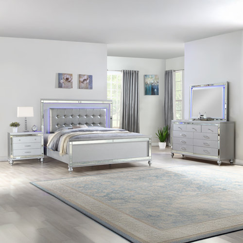 Mirrored Bedroom Sets You'll Love | Wayfair