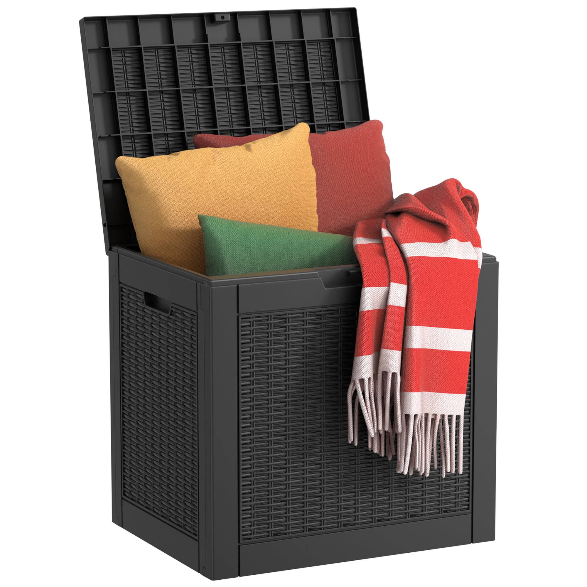 Emperic Design 30-gal Water Resistant Resin Lockable Deck Box & Reviews ...