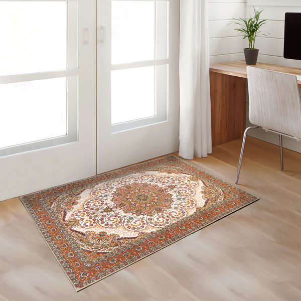 My Magic Carpet Zahara Amber Flatweave Performance Amber Rug | Wayfair