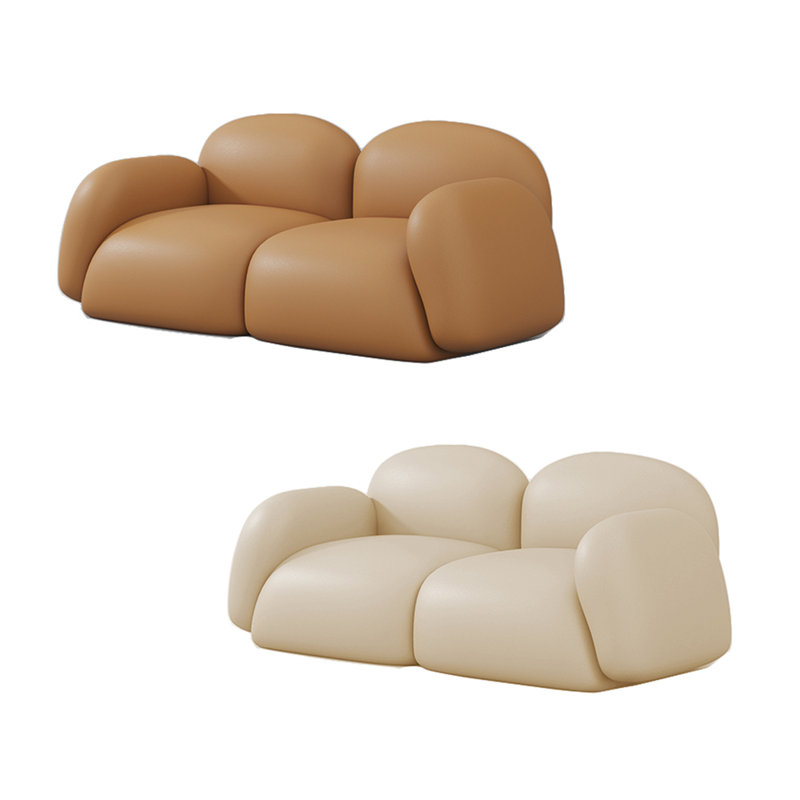 Canadian Linen Nordic Simple Cafe Restaurant Soft Benches Faux Leather ...