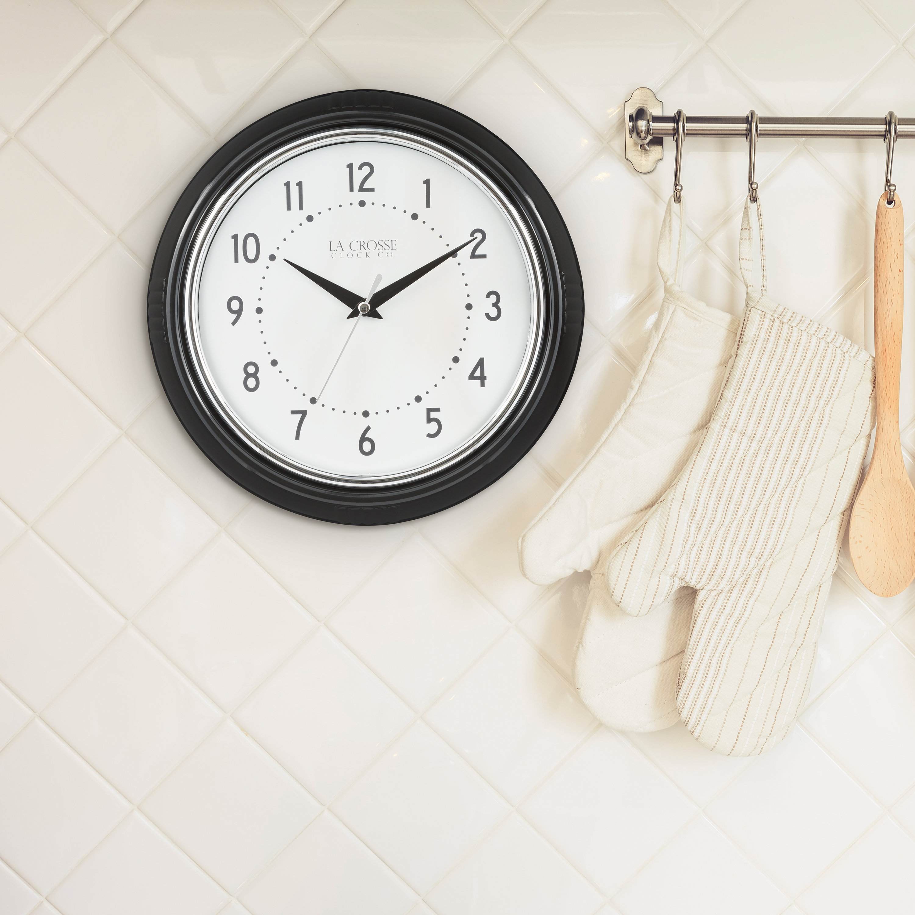 La Crosse Technology Retro Diner Quartz 9.5" Wall Clock | Wayfair