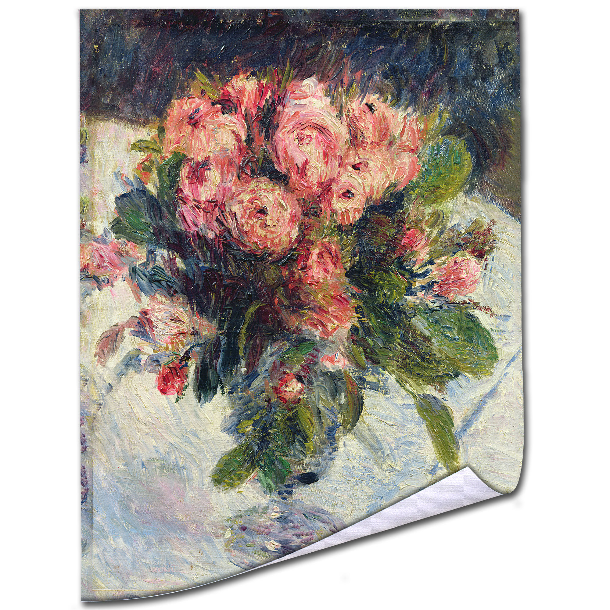 Vault W Artwork Moss-Roses,1890 by Pierre-Auguste Renoir - Print on ...