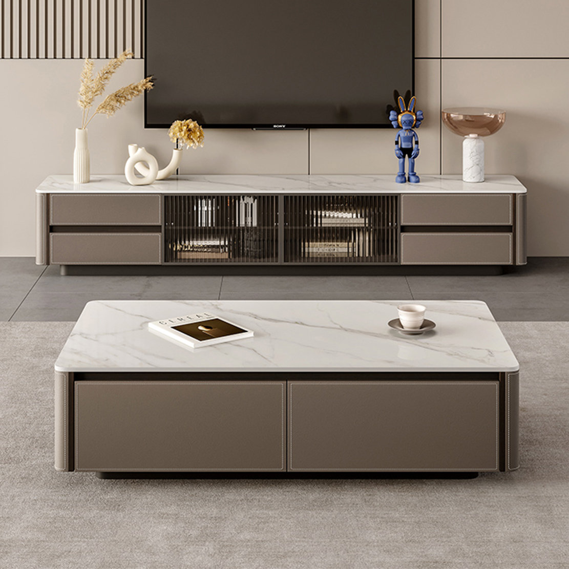 Trentastic Trails Light luxury rectangular rock table | Wayfair