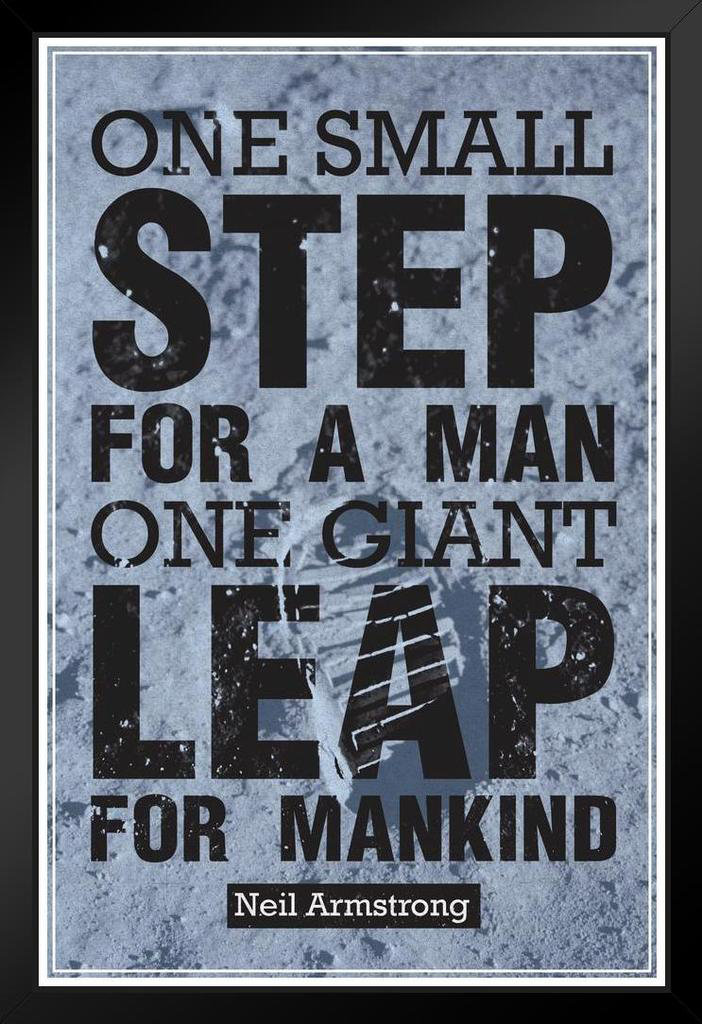 Trinx " One Small Step For A Man Neil Armstrong Quotation Moon Landing ...