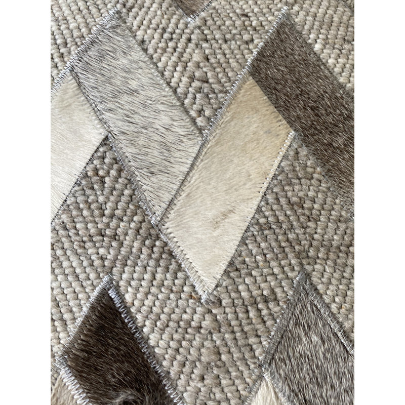 Noori Rug Chevron Cowhide Throw Pillow | Wayfair