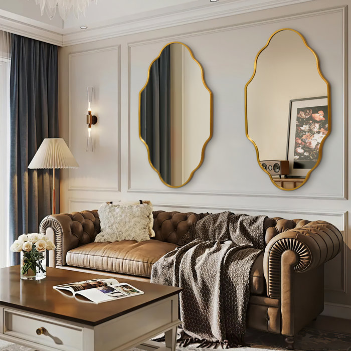 Fahomiss Metal Wall Mirror(Set of 2) & Reviews | Wayfair