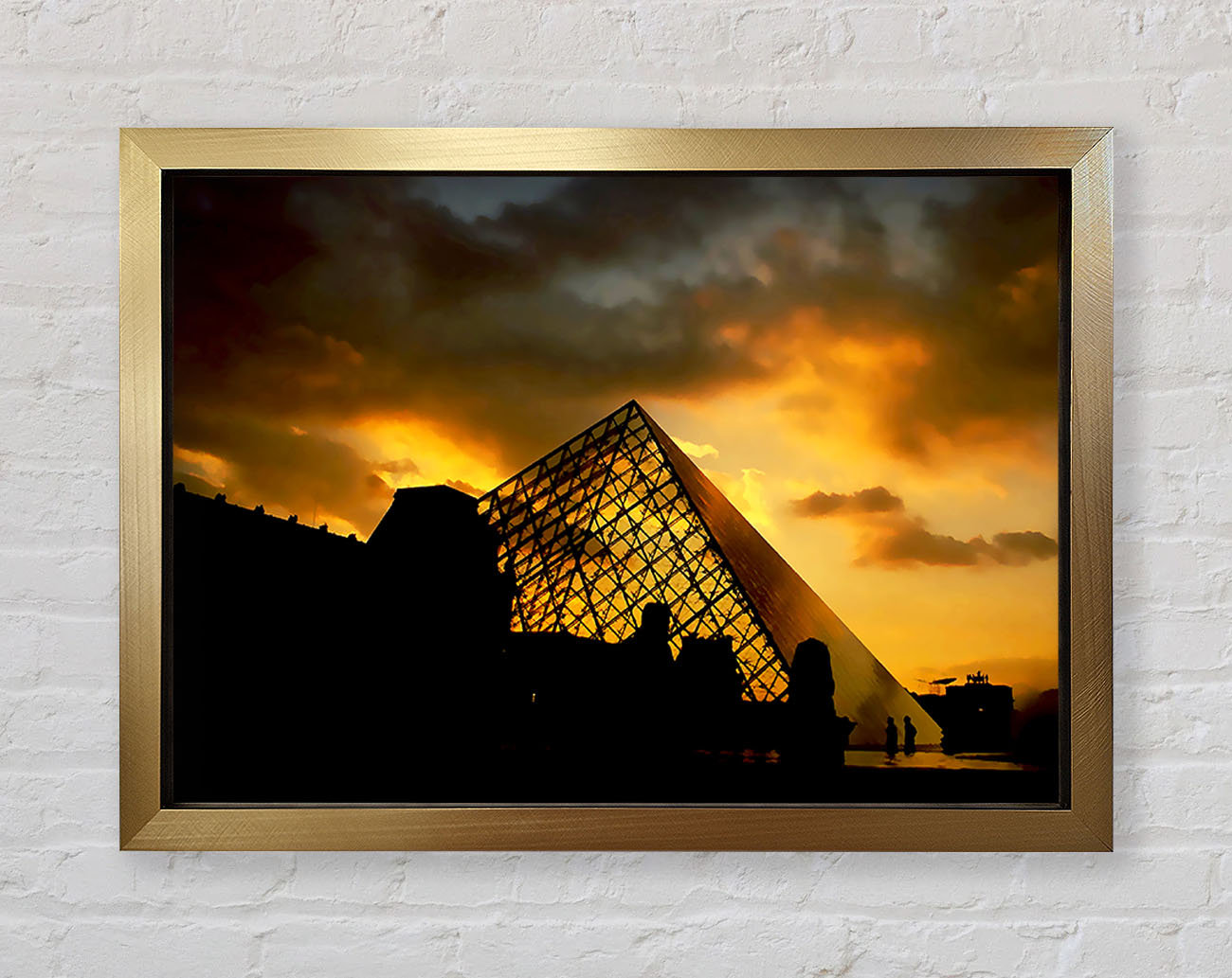 Ebern Designs Paris Louvre Pyramid At First Light Framed Print ...