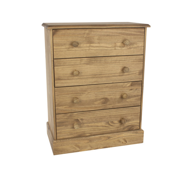 Alpen Home Pursley 4 Drawer Solid Wood Chest of Drawers, Country ...