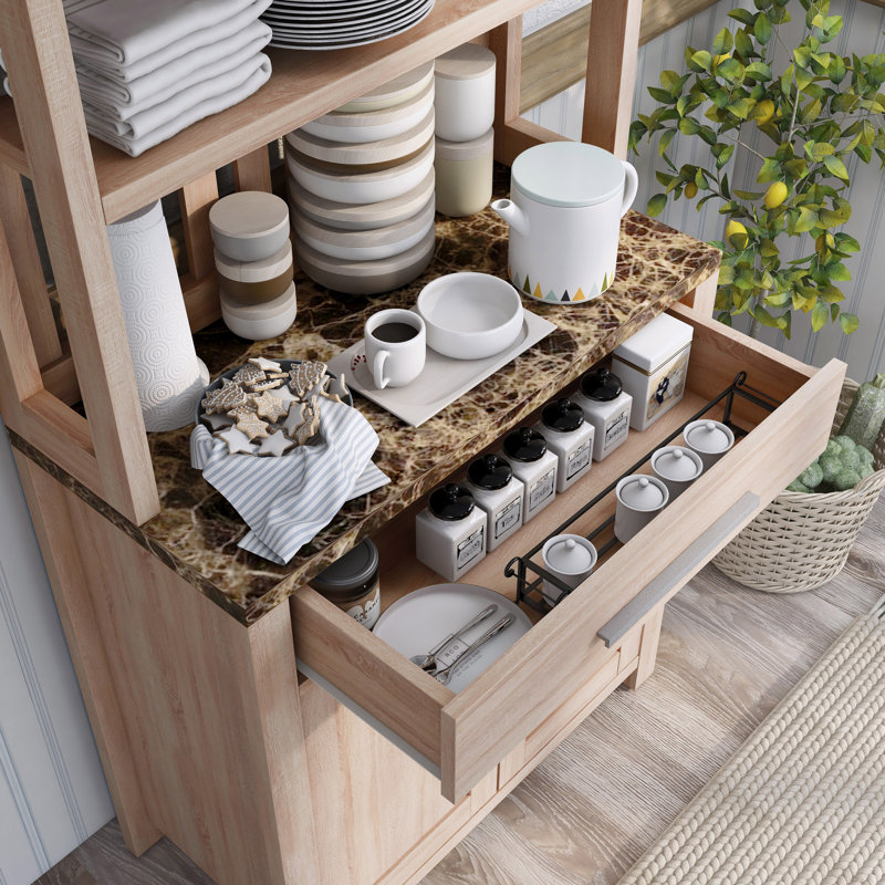 Lark Manor™ Elenora 31" Wood Standard Baker's Rack & Reviews | Wayfair