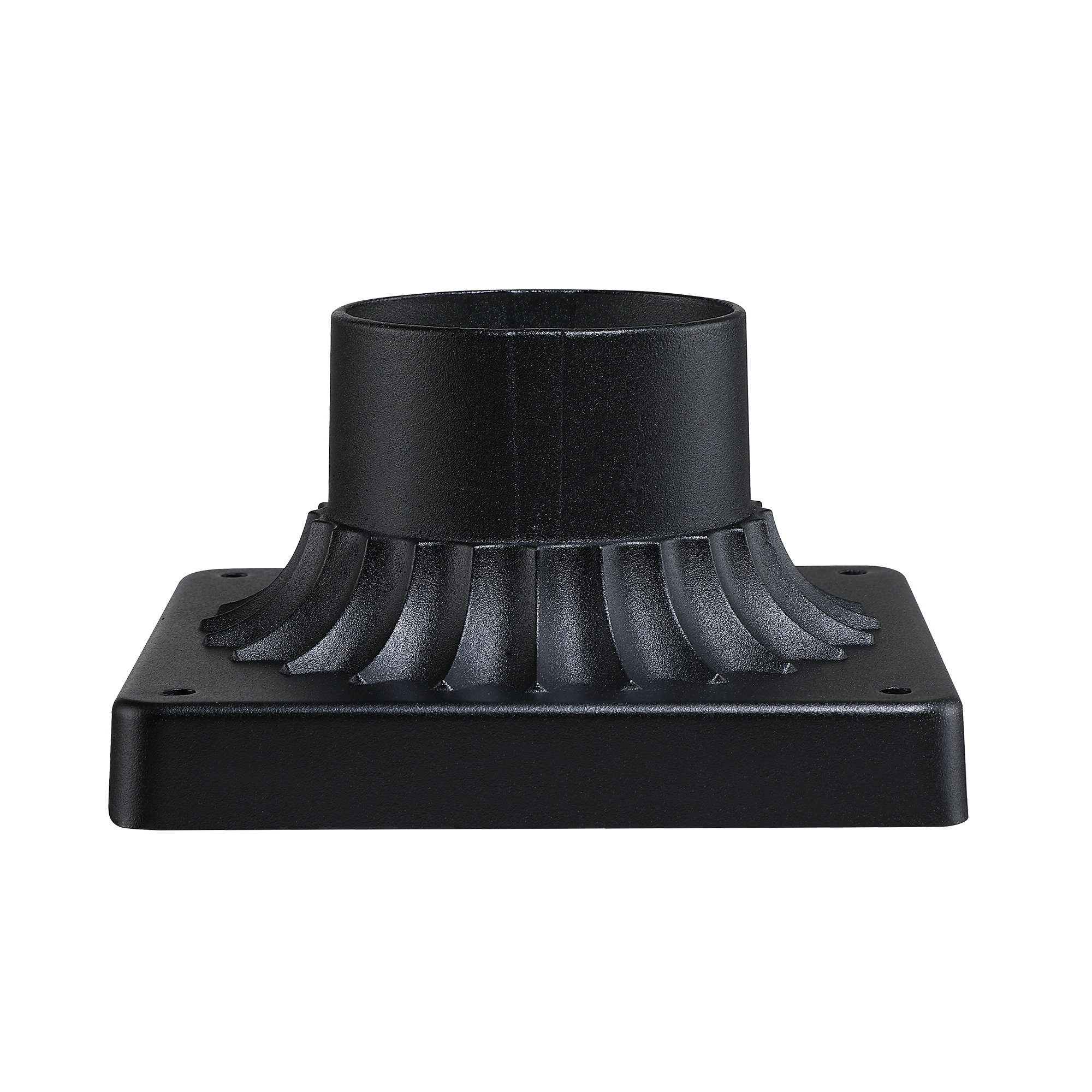 Arlmont & Co. Pier Mount Base, Aluminum Outdoor Post Light Base, 3 Inch ...