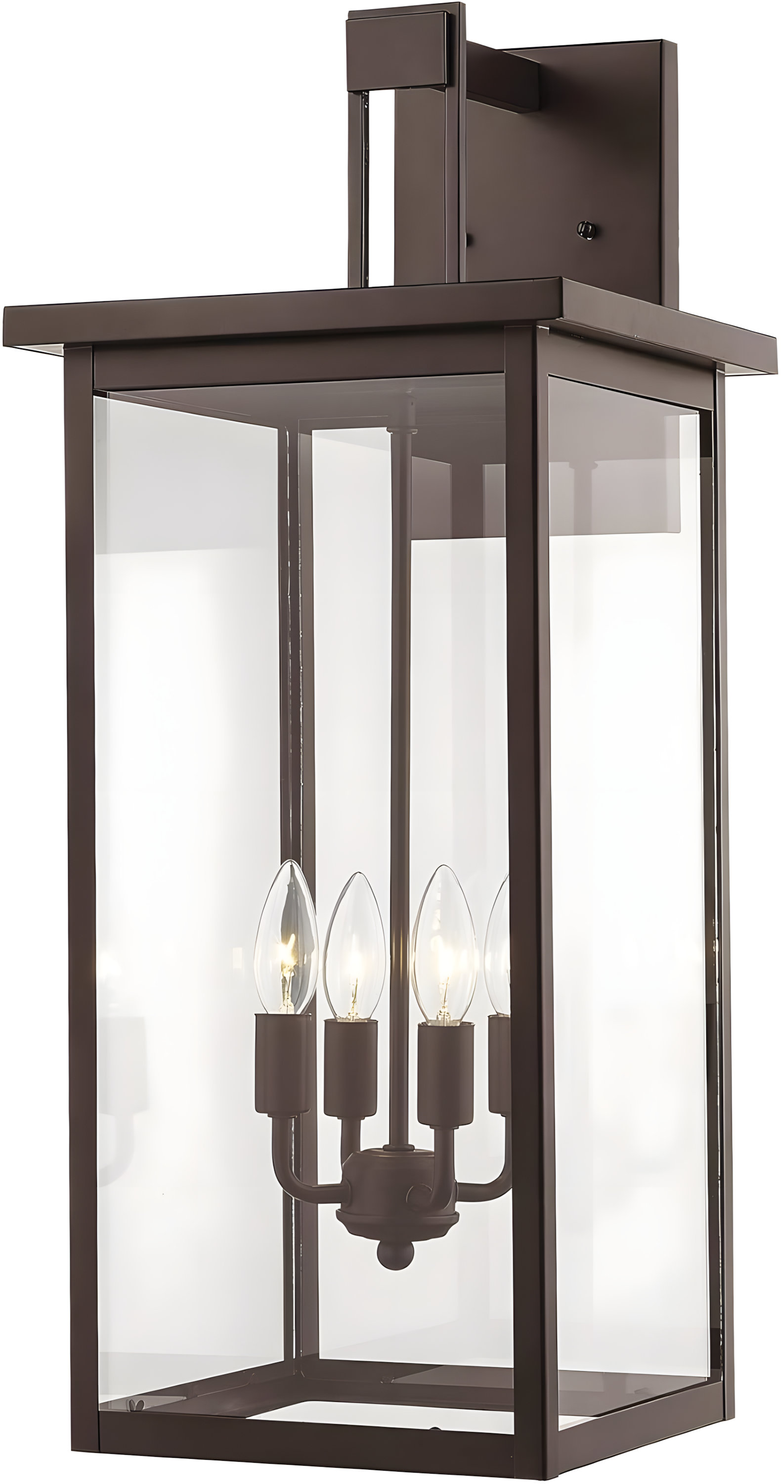 Hokku Designs Millennium Transitional Four-Light Outdoor Wall Bracket ...