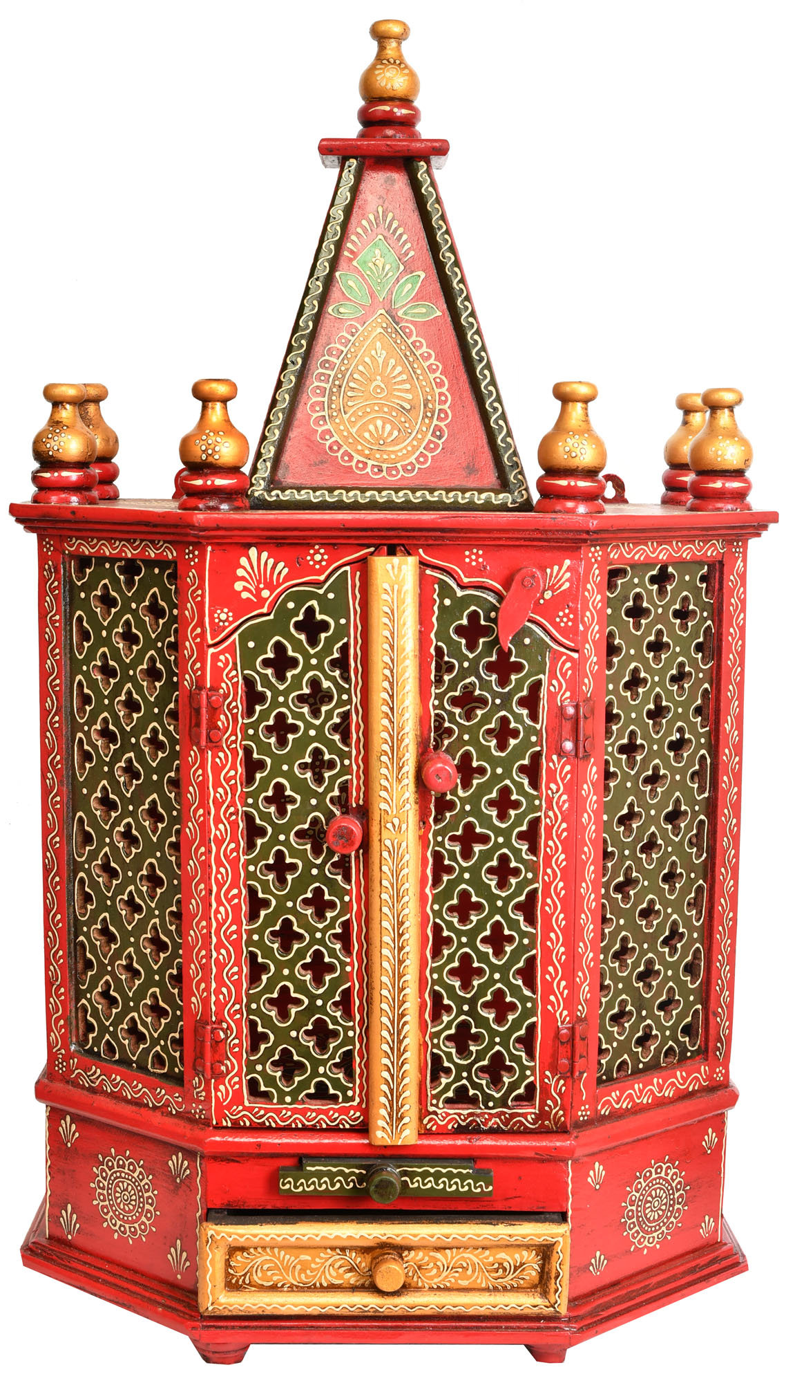 Bungalow Rose Large Size Decorated Temple with Doors | Wayfair