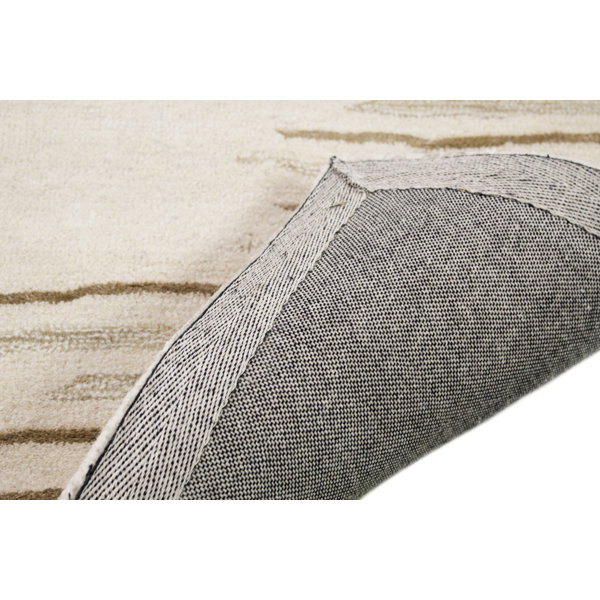 Latitude Run® Farrie Handmade Tufted Ivory Area Rug | Wayfair