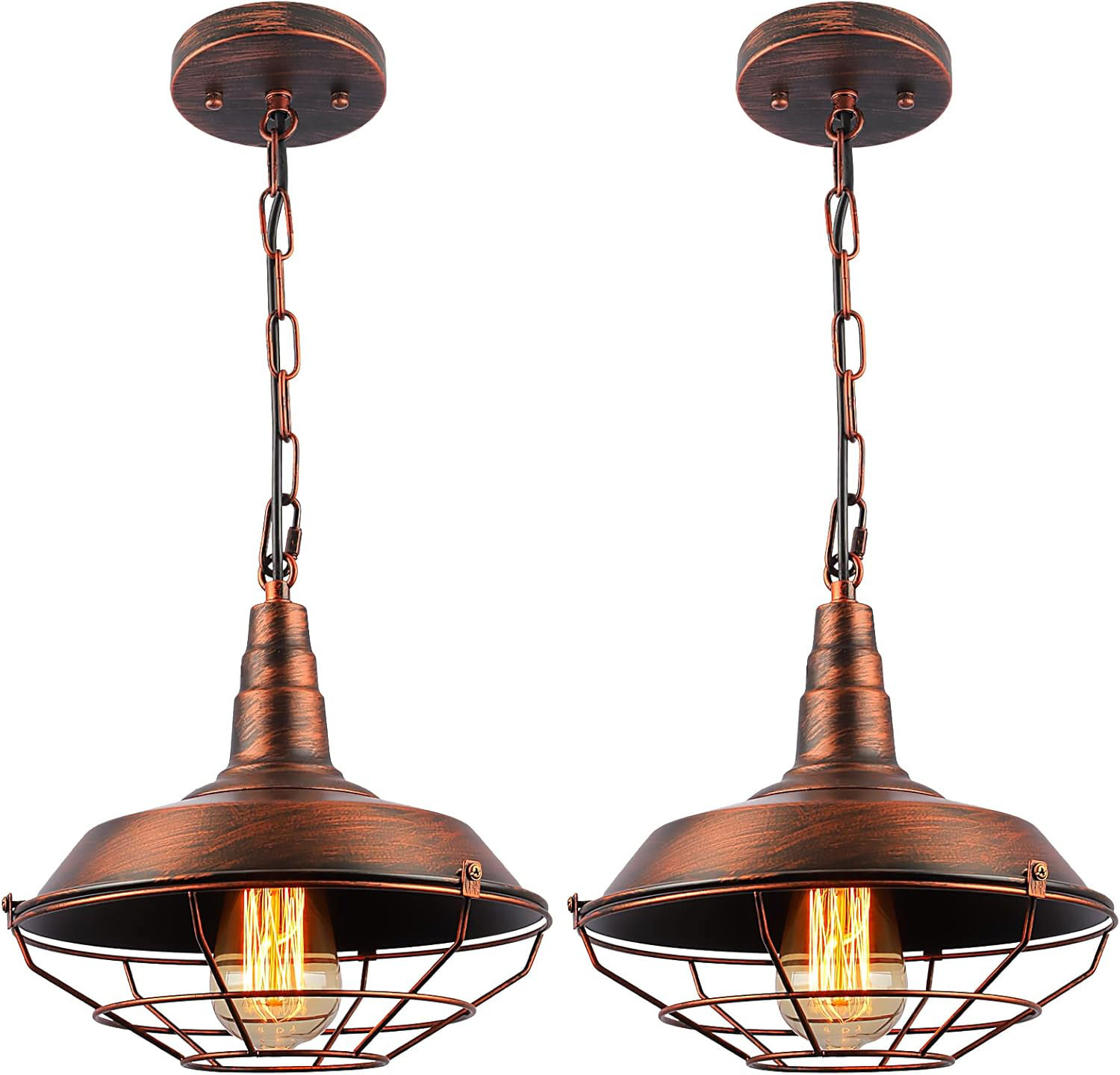 Williston Forge Industrial Farmhouse Pendant Lights With Adjustable ...