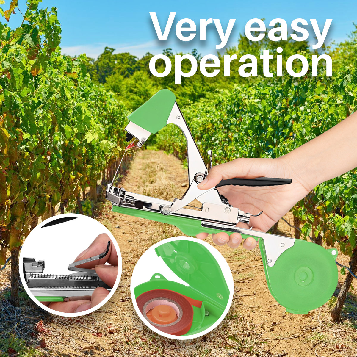 SenQWFa 2.24 in. Plant Tying Machine, Gardening Tools | Wayfair