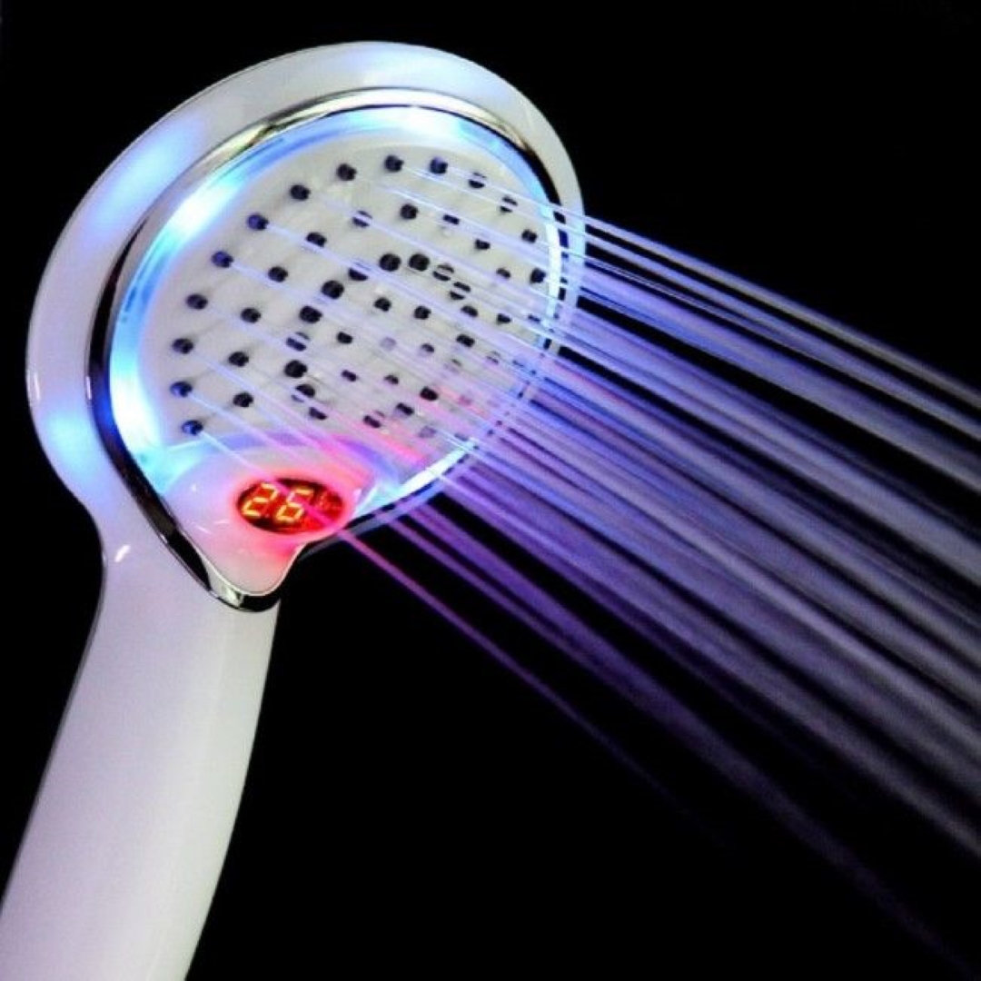 Juno Showers Juno Charlie Digital Display LED Handheld Shower Head ...