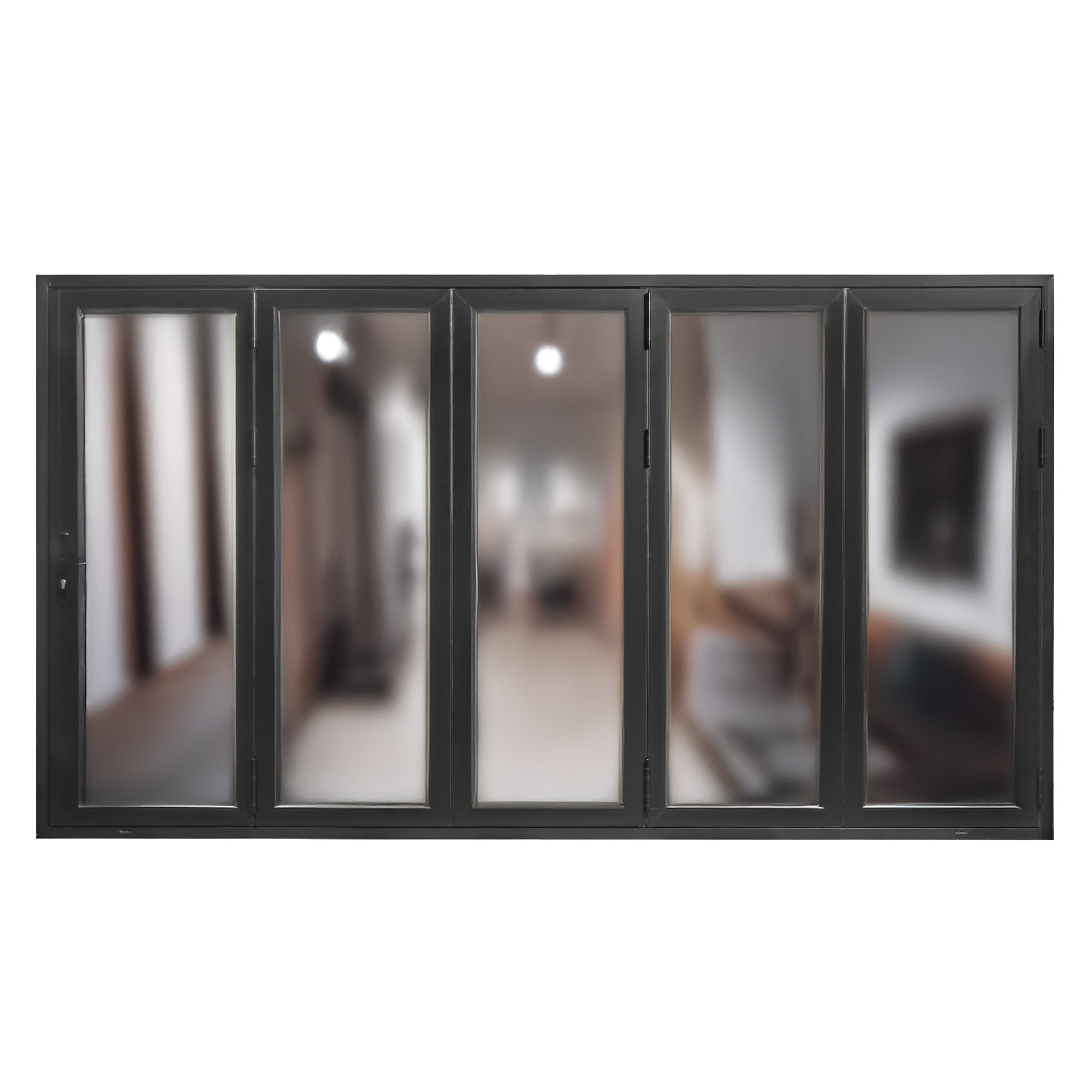 FOREVERDOORS Forever Doors 5 Panel, Folded Out, Outswing, Patio Door ...