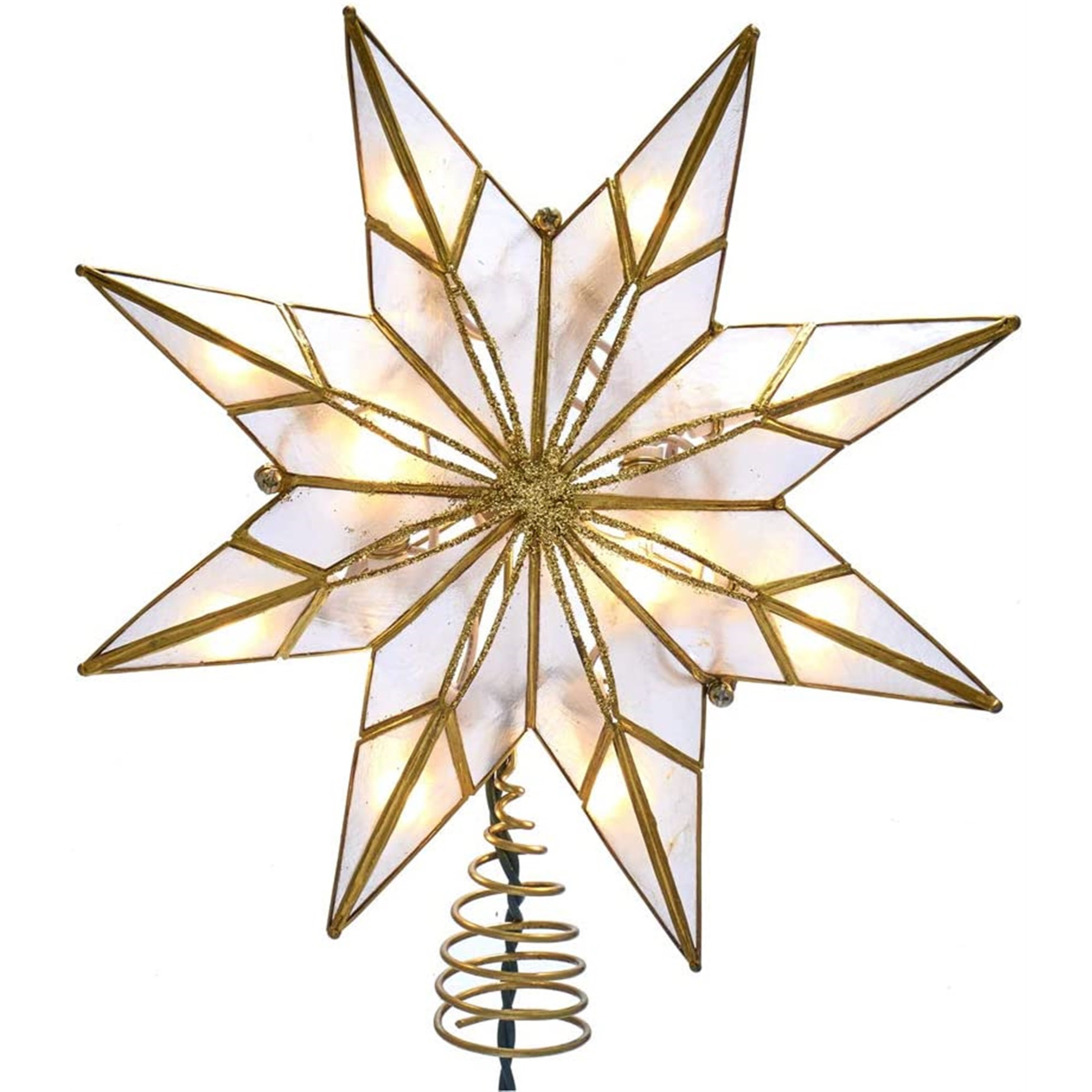 Kurt Adler Metal Tree Topper - Lighted | Wayfair