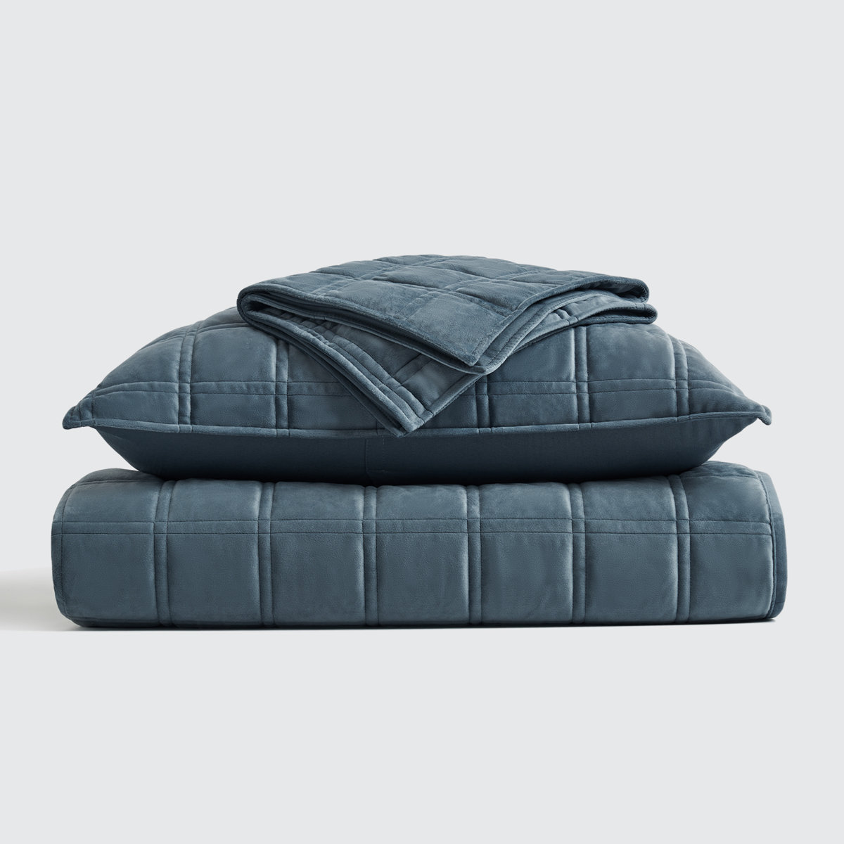 EverGrace Double Box Stitch Velvet Quilt set & Reviews | Joss & Main
