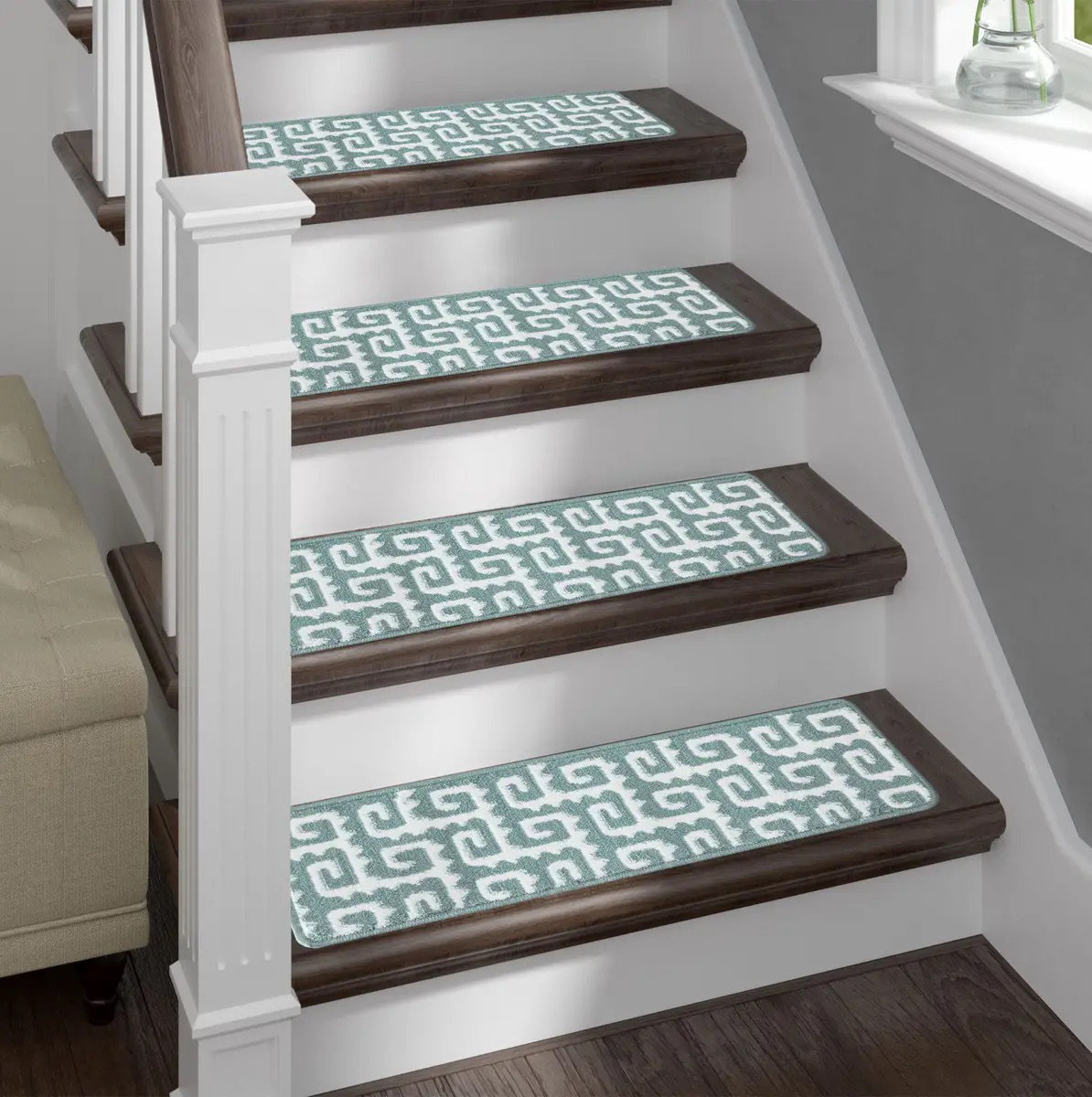 Mercer41 Stair Treads 9x28in Non Slip Stair Rugs | Wayfair