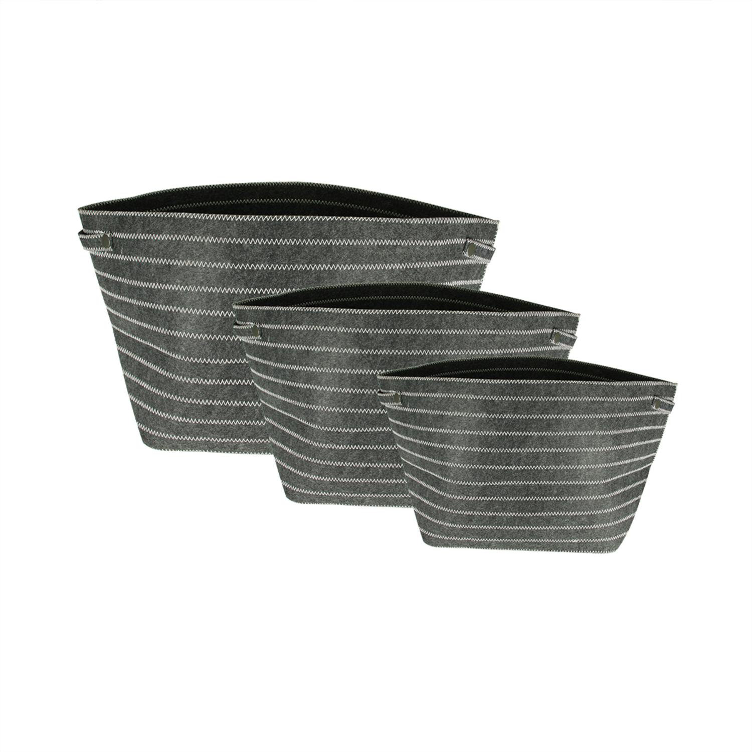 Wrought Studio™ Urban Life Zig-Zag Tote Storage Bags - Wayfair Canada