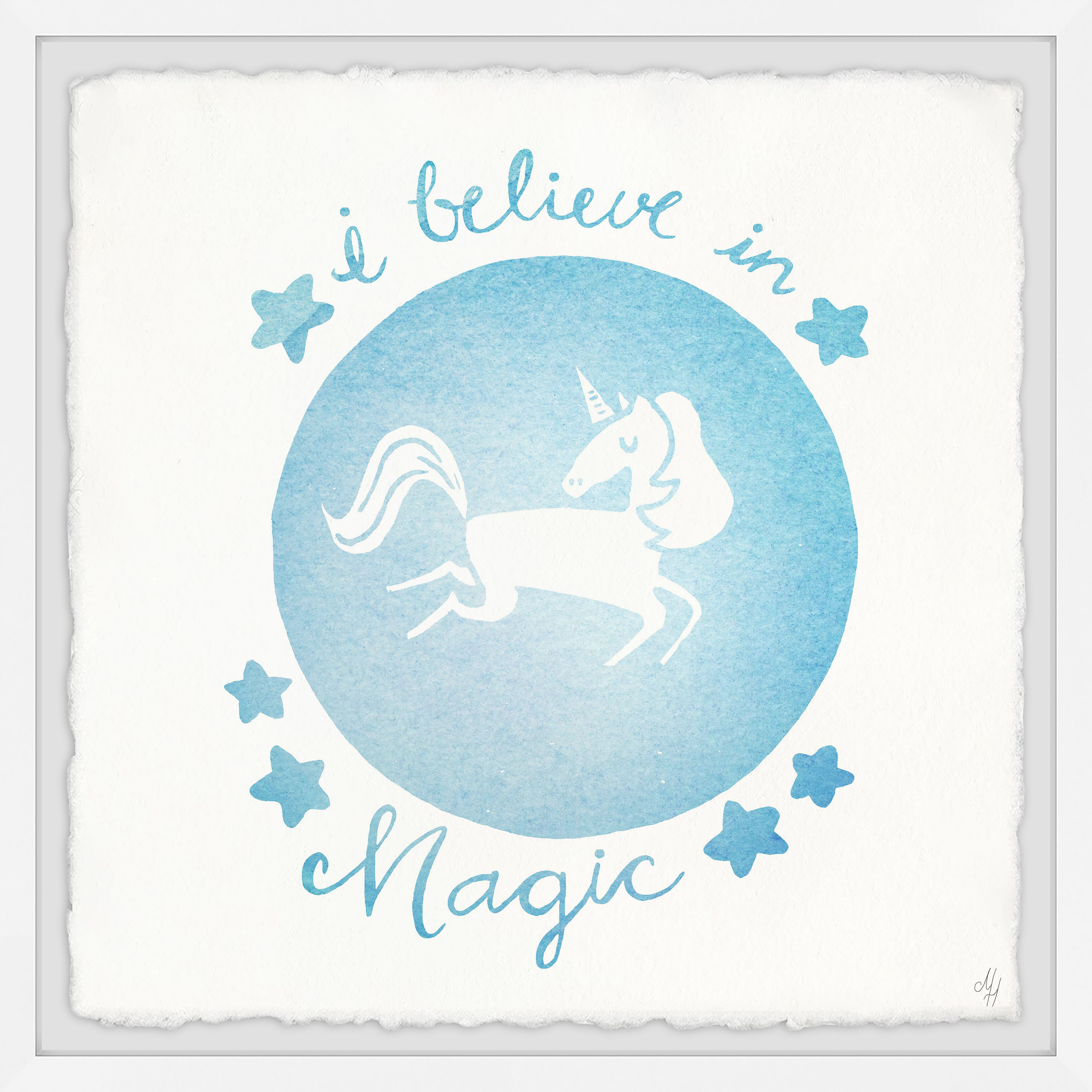 Isabelle & Max™ Mylinda 'Unicorn Crystal Ball' Framed Print | Wayfair