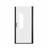 Ning Shower Door - Matte Black Aluminum Frame Material, Half Frame,1/4 ...