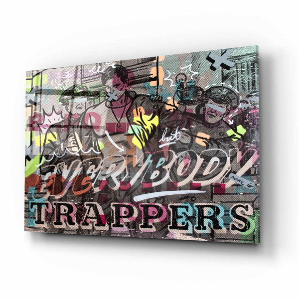 Trinx® 'Everybody Trappers' By Dan Monteavaro, Acrylic Glass Wall Art ...