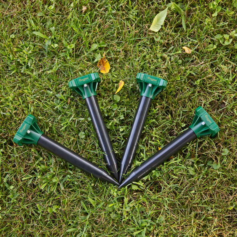 SunnyDaze Decor Solar Sonic Mole Repeller Spikes - 4-Pack | Wayfair
