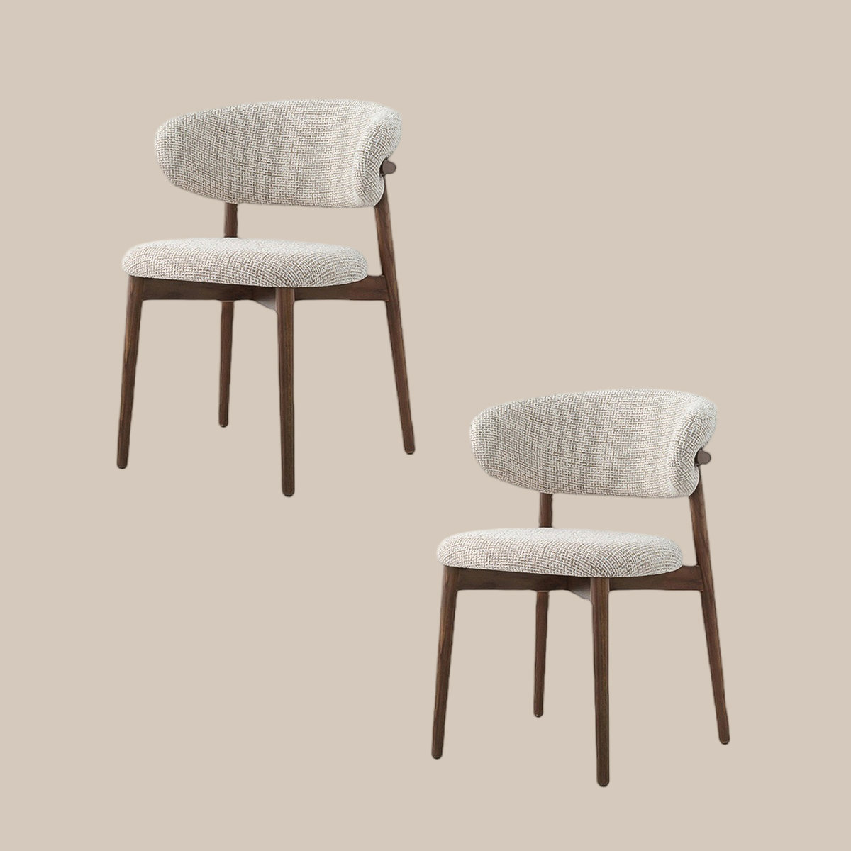 Corrigan Studio® Upholstered Solid Wood Back Dining Chair for Home Use ...