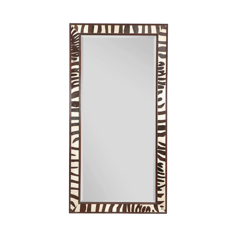 Maitland-Smith Safari Rectangle Leather Wall Mirror | Wayfair