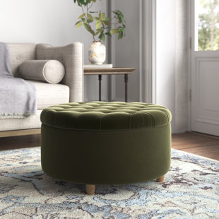 Green Ottomans & Poufs You'll Love | Wayfair