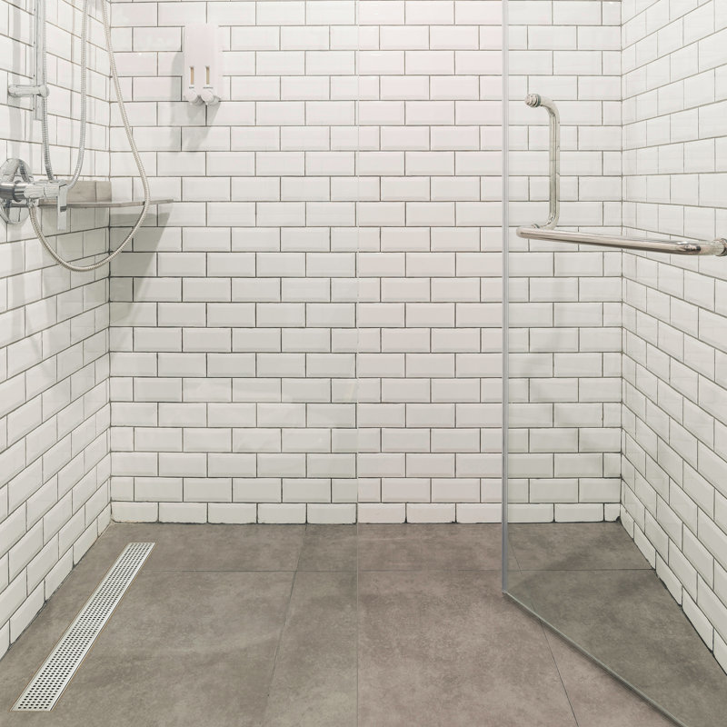 Oatey Designline Linear Shower Drain Square Grate & Reviews | Wayfair