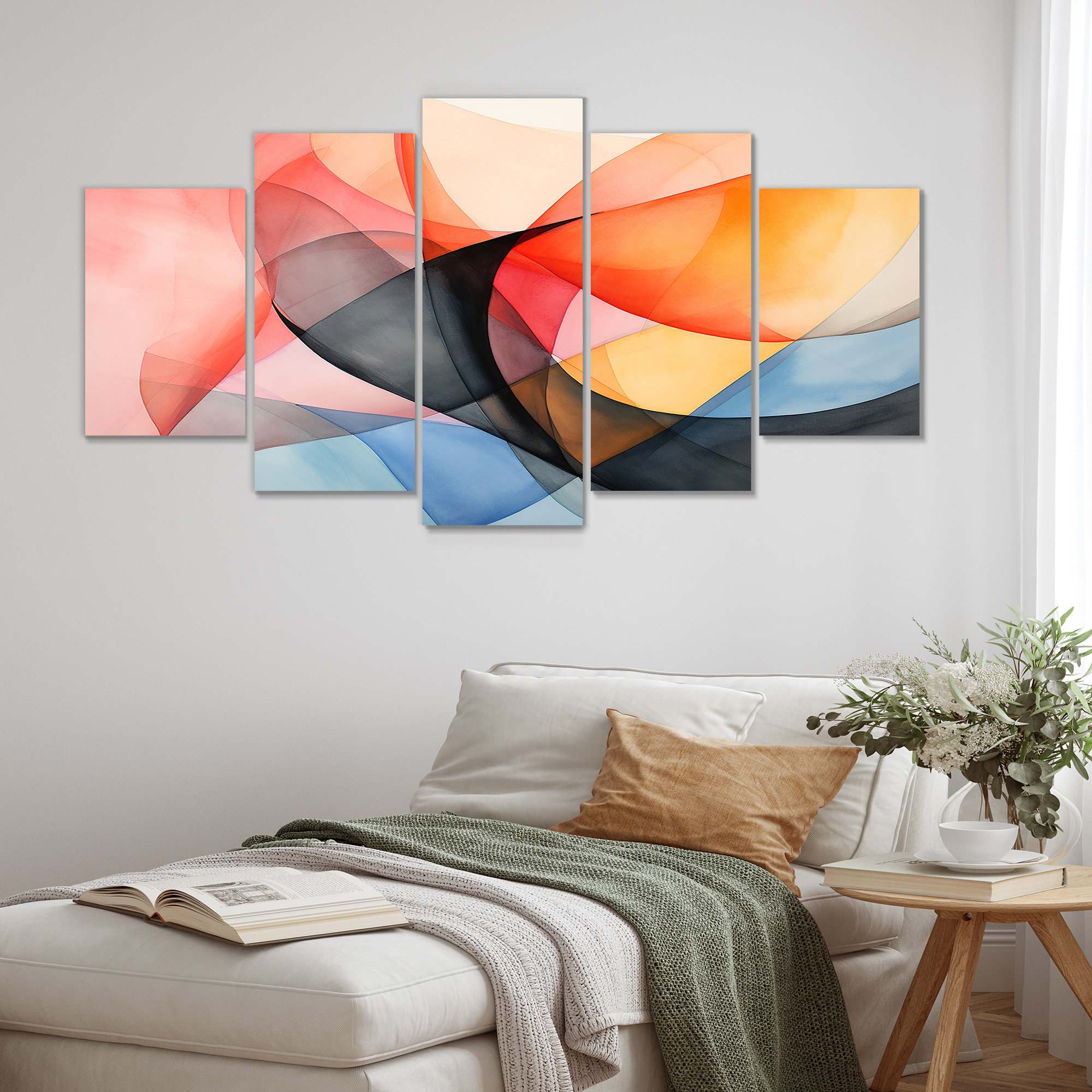 Ivy Bronx Geometric Soft Colors Patterns I - Abstract Geometric ...