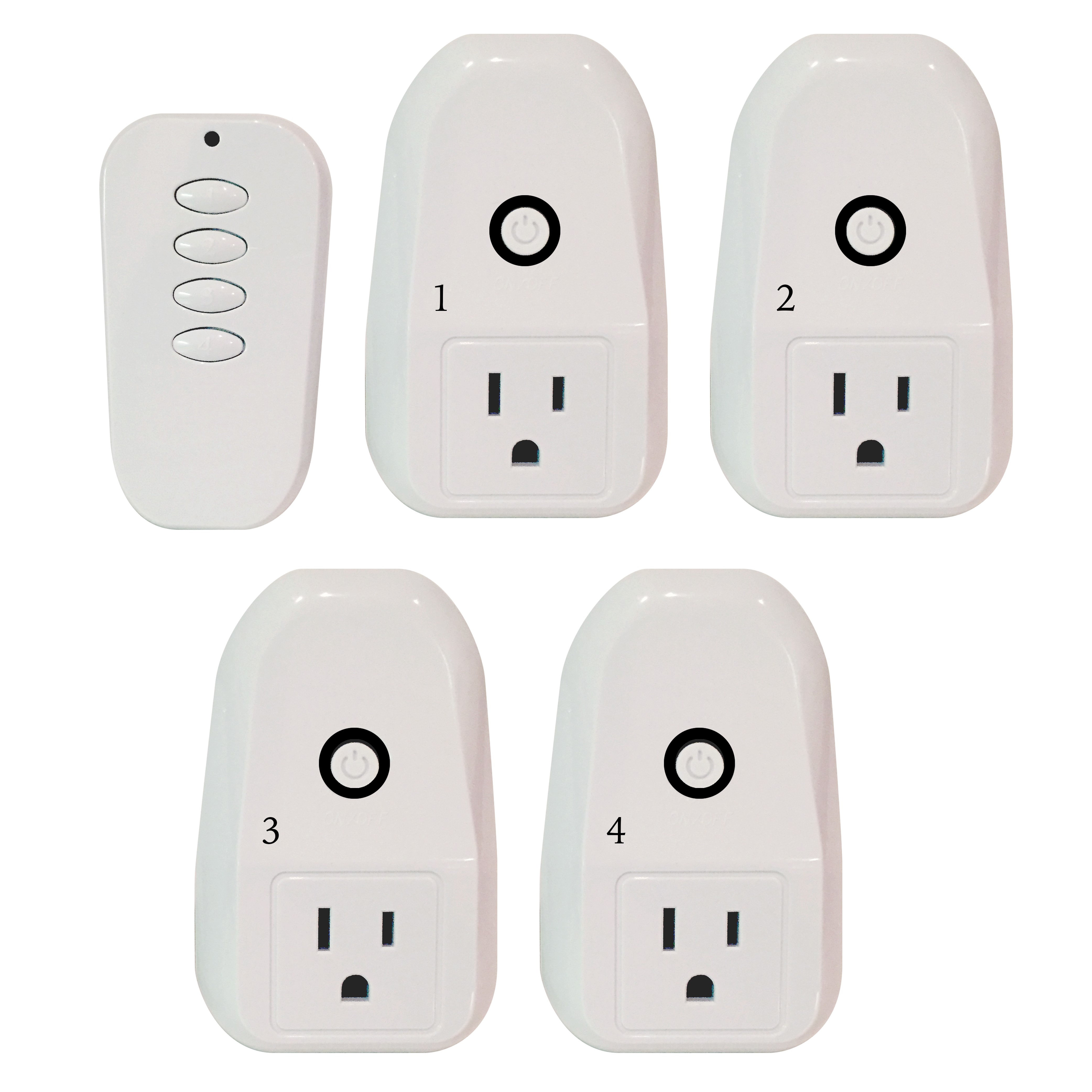 Blackstone International Ltd Indoor Remote Controlled Outlet 4-Pack ...