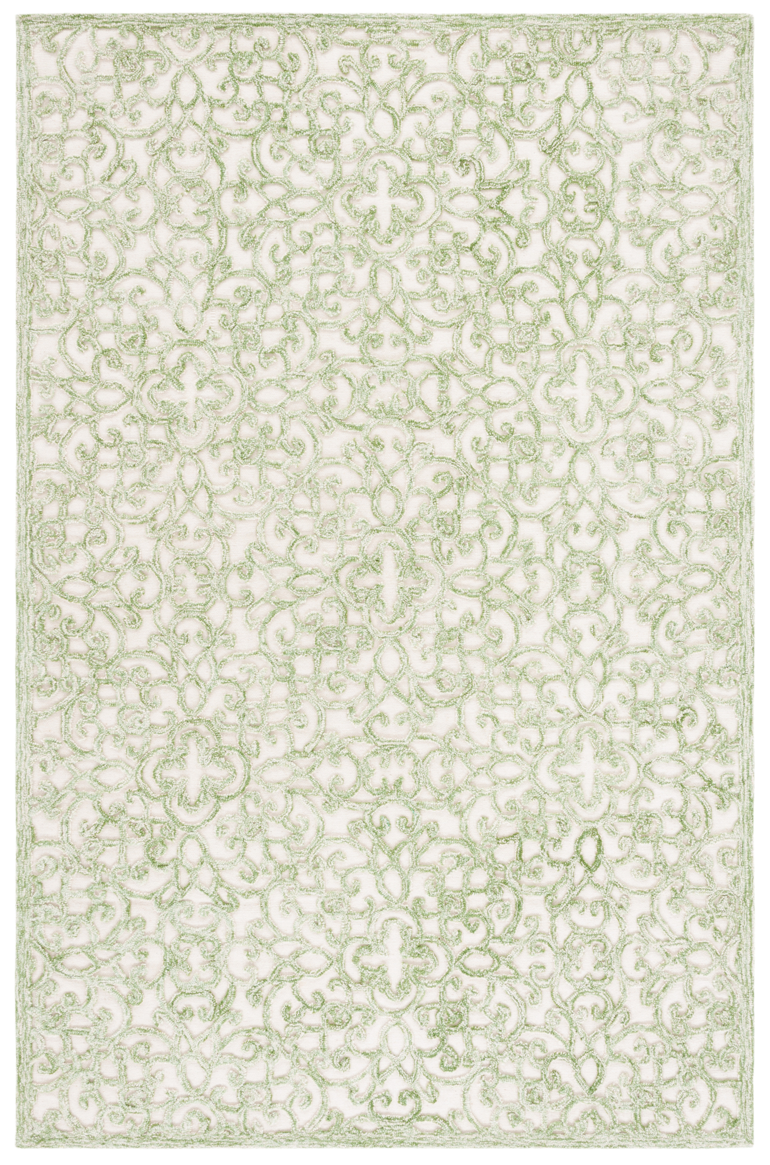 Red Barrel Studio Trella Trace 103 Area Rug In Ivory / Green & Reviews ...
