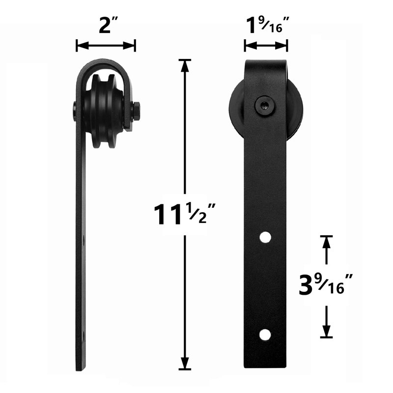 clihome Heavy Barn Door Track | Wayfair