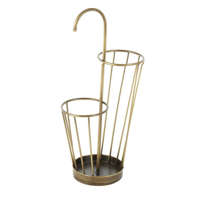 House of Hampton® Cole And Grey Metal Umbrella Stand With Handle And ...