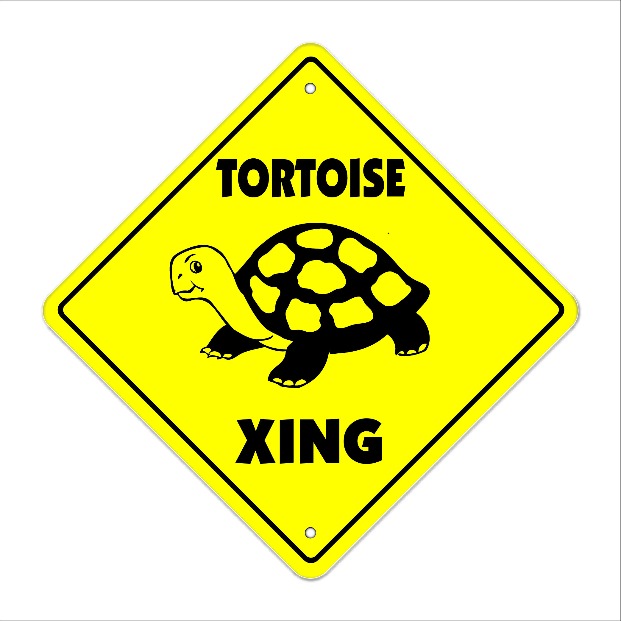 SignMission Tortoise Crossing Sign Zone Xing Turtle Animal Lover ...