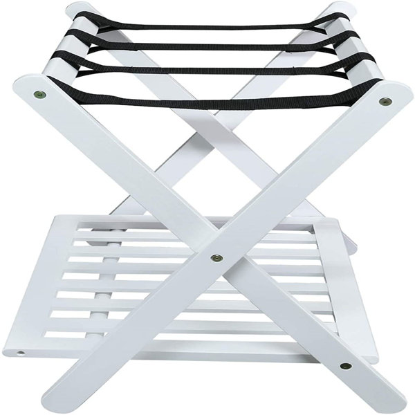 Casual Home Folding Wood Luggage Rack & Reviews | Wayfair