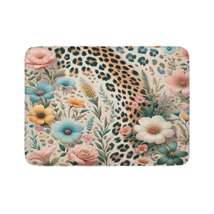 Animal Print Bath Rugs & Mats You'll Love | Wayfair