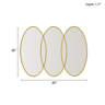 Mercer41 Versatile Iron-Framed Overlapping Oval Wall Mirror For Various ...