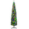 The Holiday Aisle® HOMCOM 8Ft Tall Pencil Prelit Artificial Christmas ...