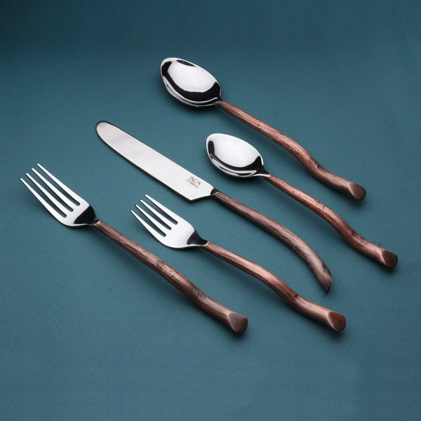 INOX Artisans Inox Twig Design Flatware Set & Reviews | Wayfair